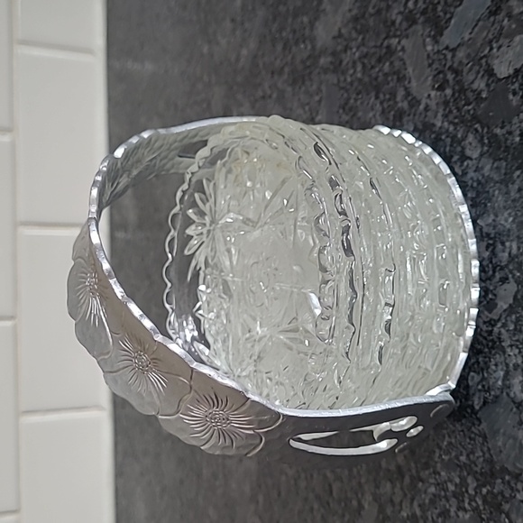 Vintage | Dining | Vintage Continental Silver Co Wild Rose Coaster ...